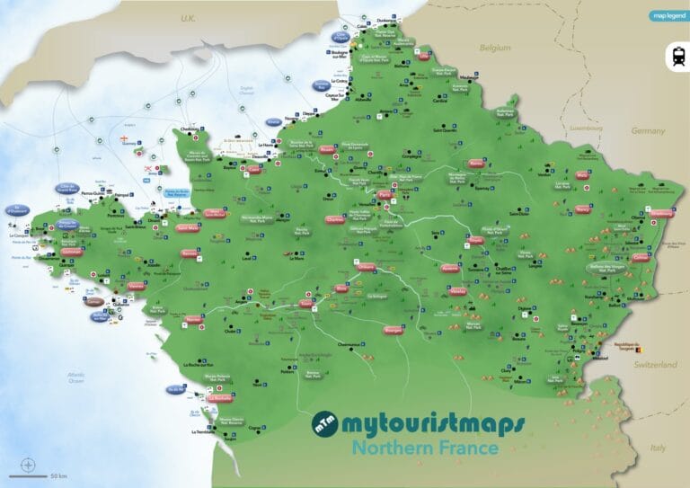 mytouristmaps.com - Interactive tourist map of France